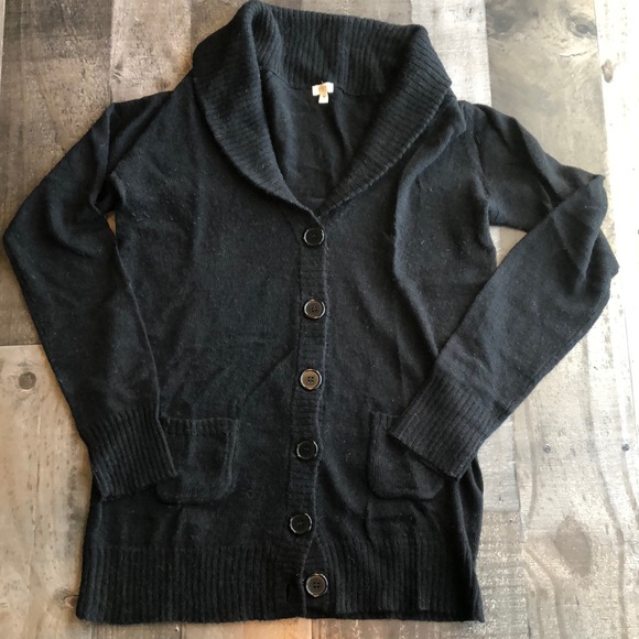 J. Crew Factory | Sweaters | Jcrew Black Cowl Neck Cardigan | Poshmark